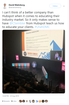 Courtney Sembler | Utah DMC Conference Recap – August 2019